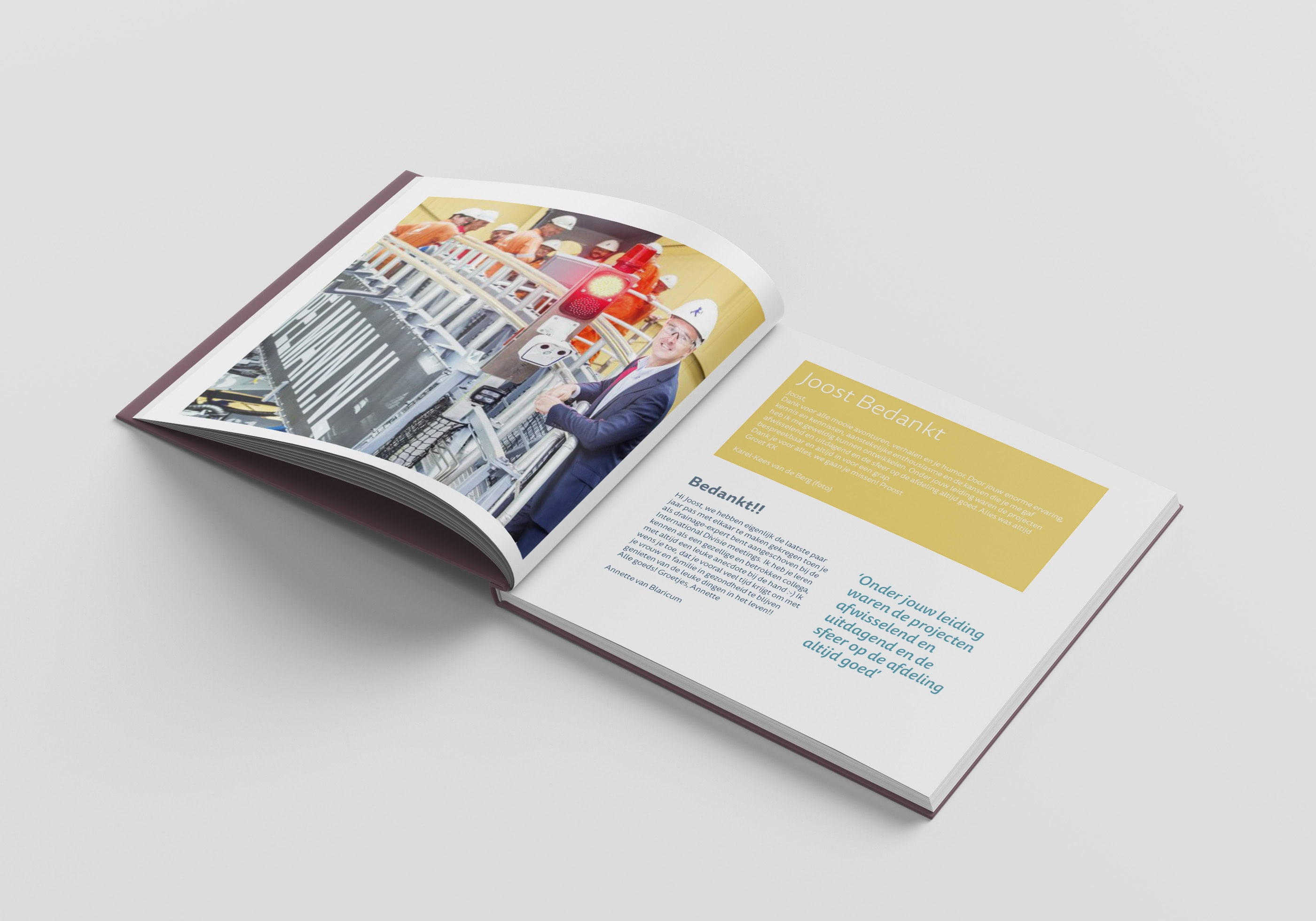 Persoonlijk herinneringsboek bij jubileum van collega of vriend